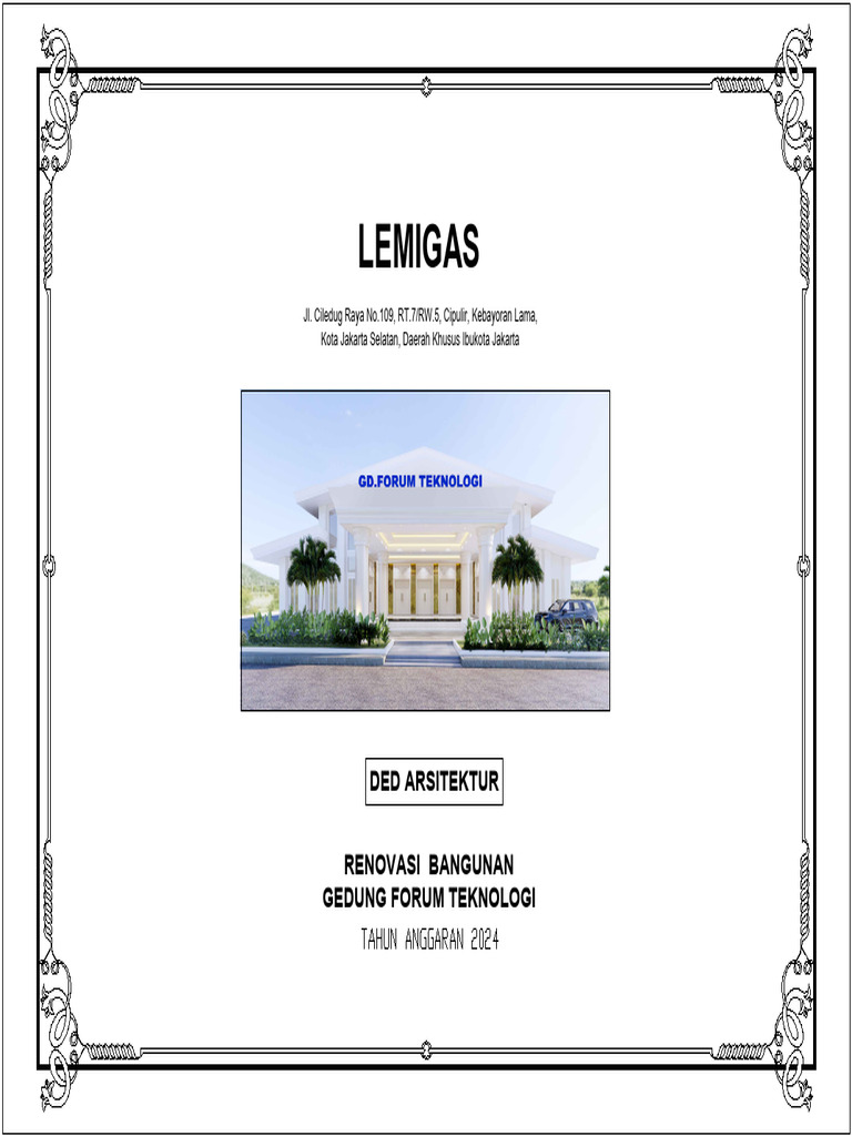 02Spesifikasi Teknis Gambar DED Renovasi Gedung Forum | PDF ...