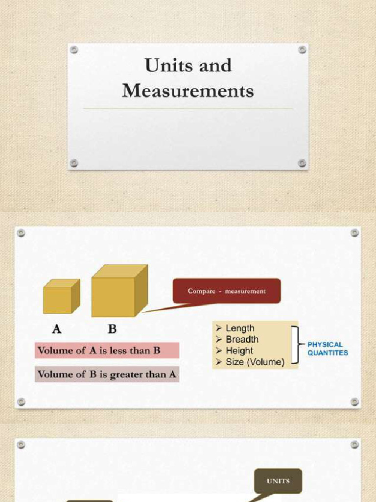 Units and Measurements | PDF