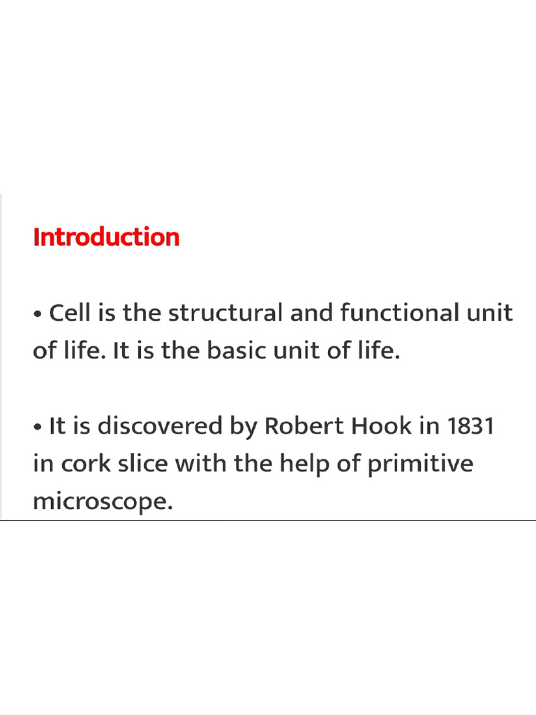 Cell Class 9 | PDF