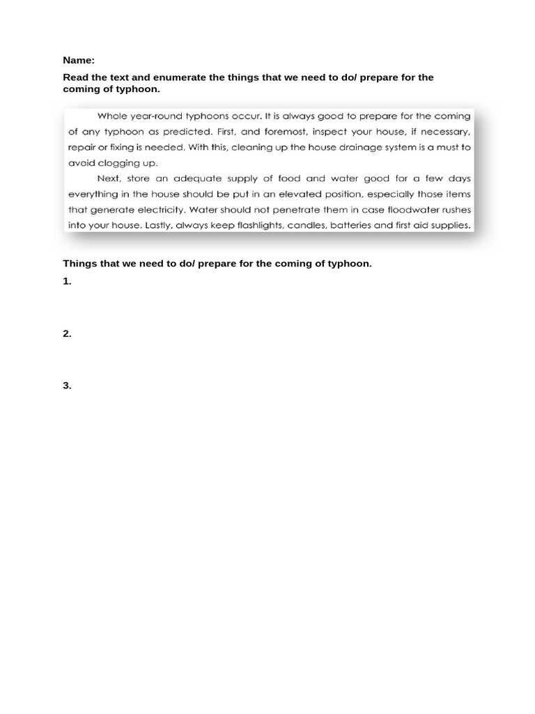 Filino Activity | PDF