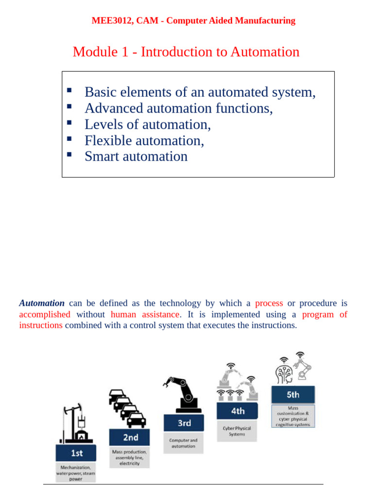 2 Introduction To Automation 16-07-2024 | PDF | Automation | Electric Power
