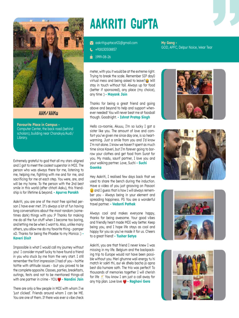 MDI Gurgaon Profile Pages 21st Feb | PDF