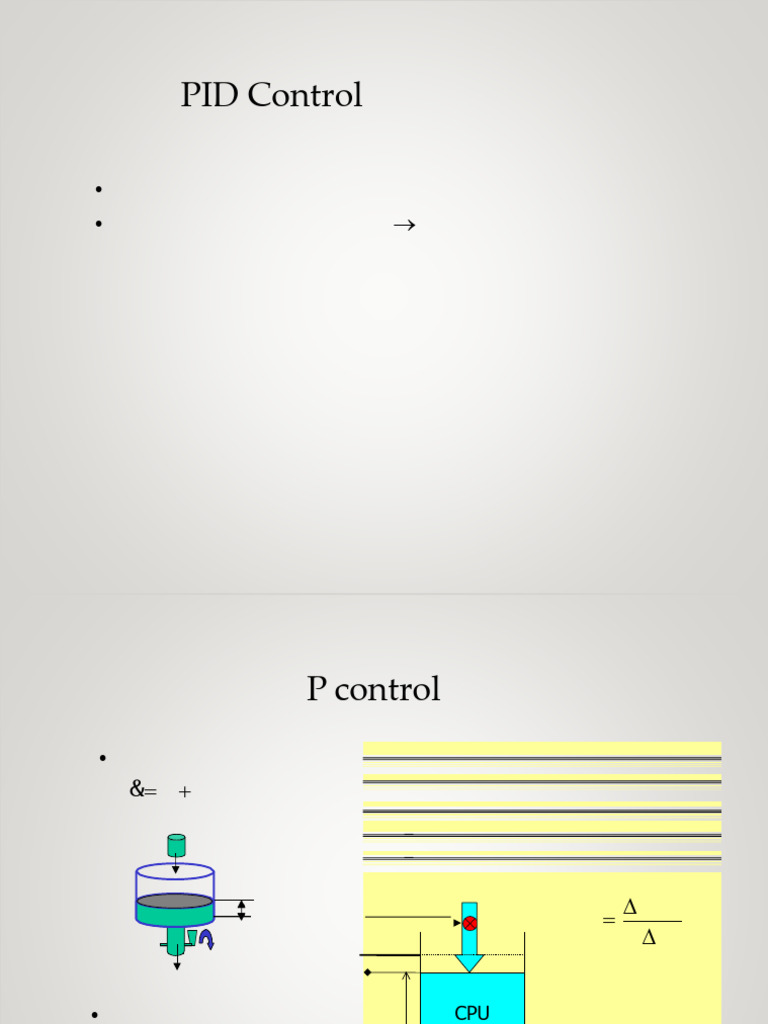 7 Proportional, Proportional Integral, and Proportional Derivative Controllers 23-09-2024 | PDF ...
