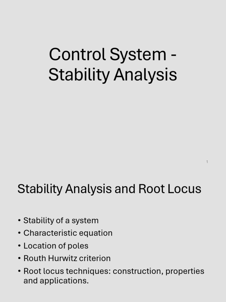 8-Module 5 - Stability Analysis, Concept of Stability, Qualitative Stability and Conditional ...