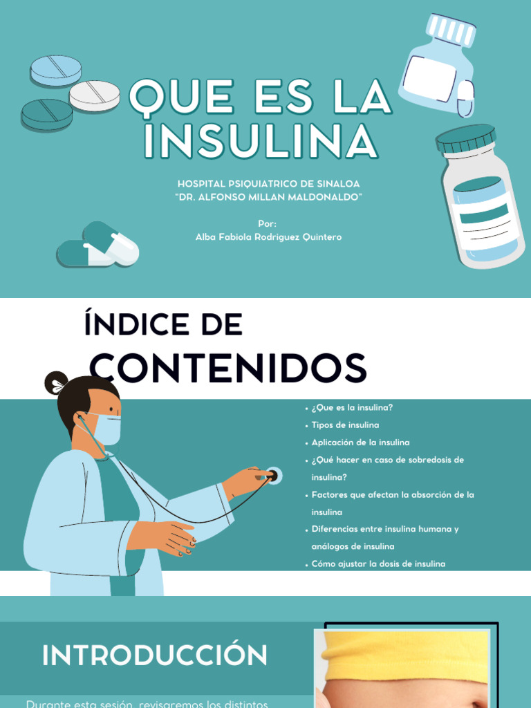 Qué es la insulina y su aplicación | PDF | Insulina | Inyección (medicina)