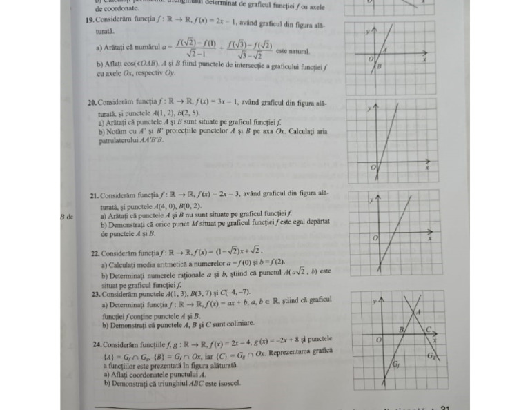 Exercitii Functii Gimnaziu | PDF