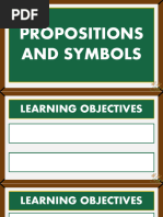 11 Proposition and Symbols | PDF | Sentence (Linguistics) | Proposition