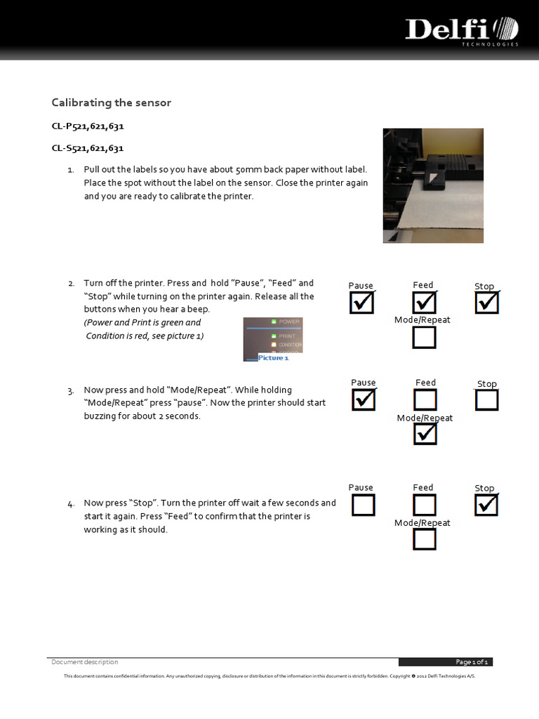 Citizen - Calibrating The Sensor | PDF