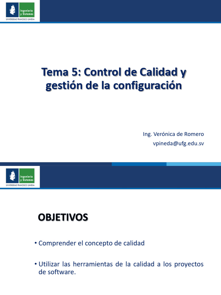 Clase 5-Gestion de Calidad | PDF | Calidad (comercial) | Software
