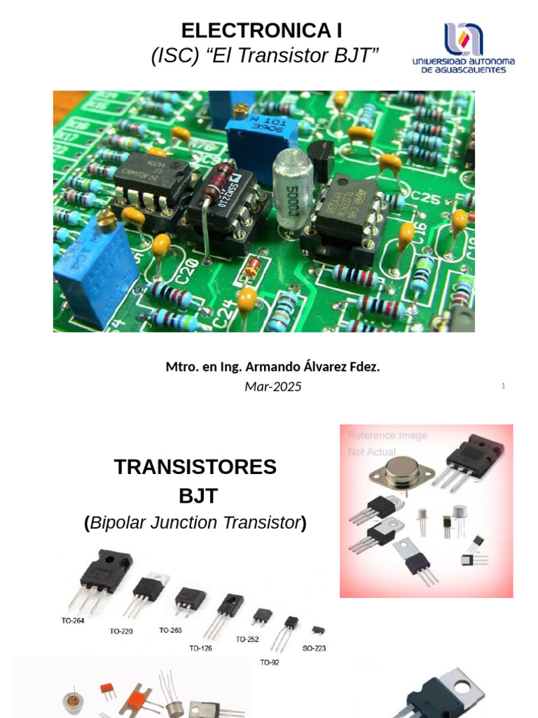 Electrónica I (6°-ISC) (Parte-5) El BJT (ORIGIN) (1) | PDF | Transistor de unión bipolar ...