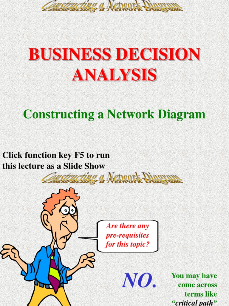 Constructing Network Diagrams to Represent Project Activities and Their ...