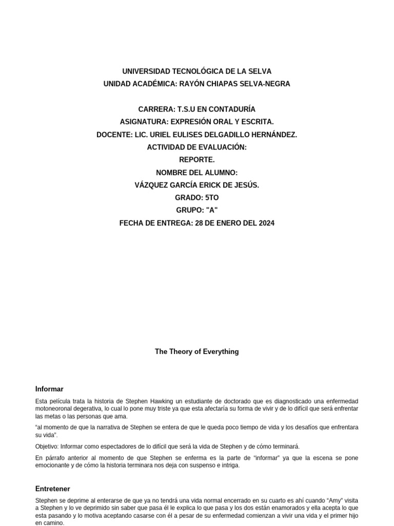 The Theory of Everything | PDF | Calabozo | Stephen Hawking