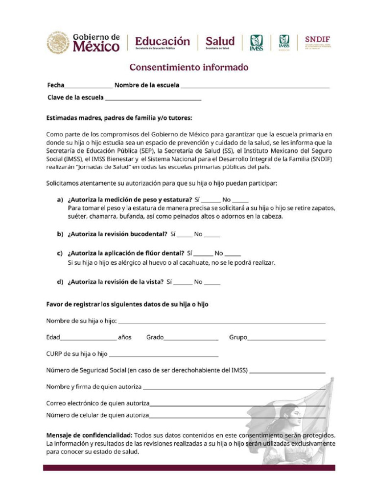 Formato Consentimiento Informado | PDF