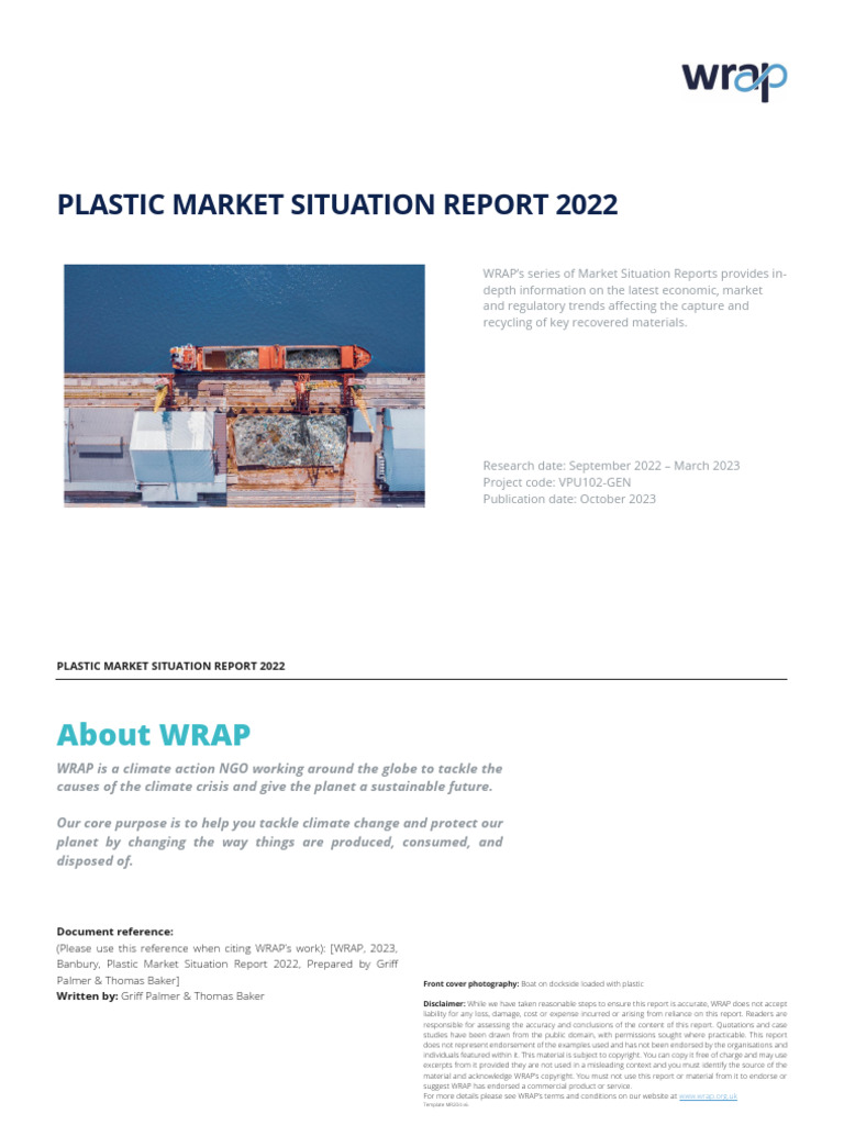 Plastics Market Situation Report 2022 | PDF | Recycling | Plastic
