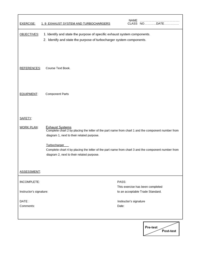 Exercise 1.9, Exhaust + Turbo | PDF | Turbocharger | Rotating Machines