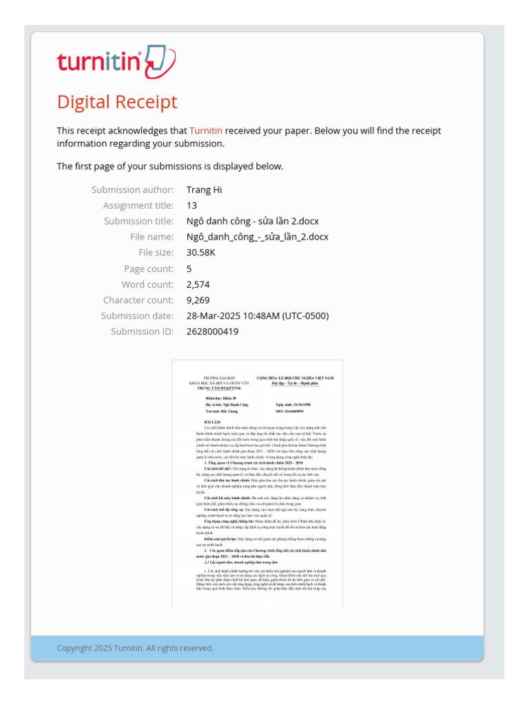 receipt - Ngô danh công - sửa lần 2 | PDF