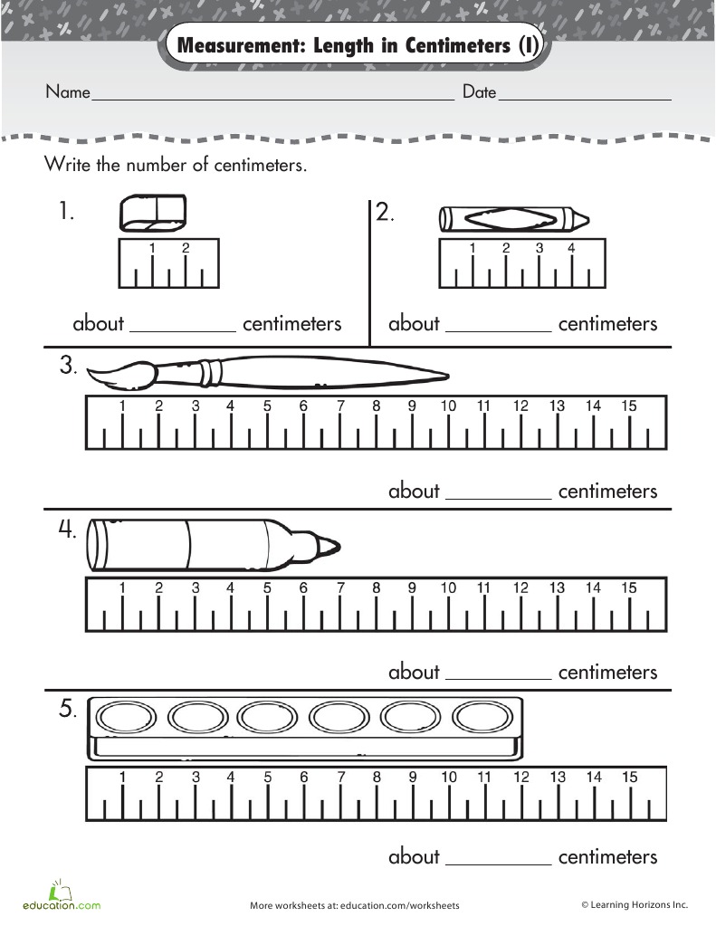 Measuring School Supplies Centimeters | PDF | Home & Garden