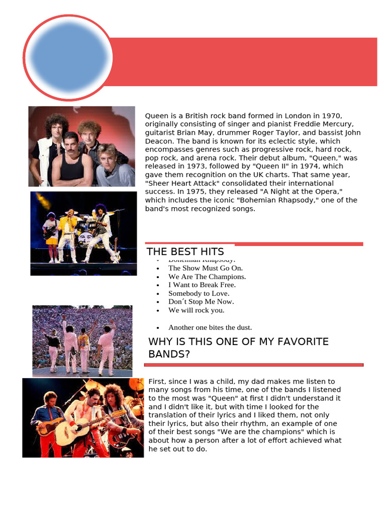 One of The Best British Bands "Queen" | PDF
