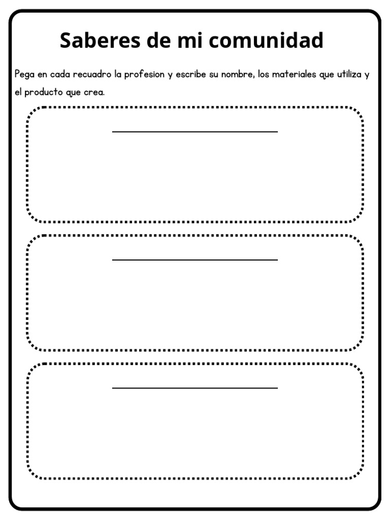Saberes de mi comunidad | PDF