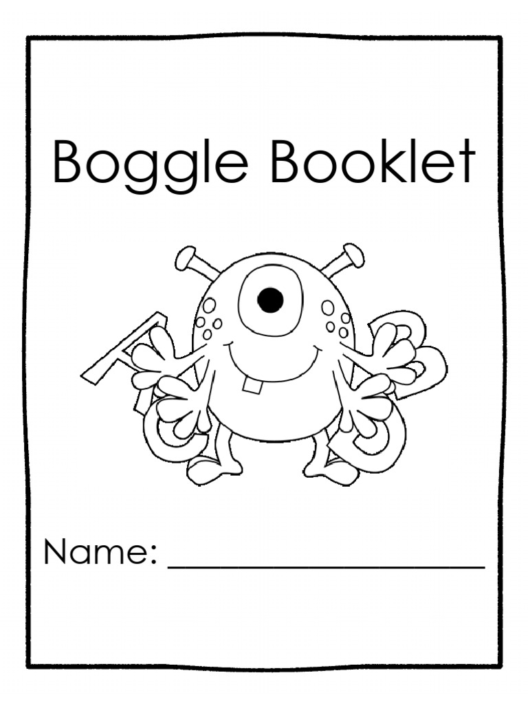 boggle booklet | PDF