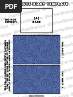 Kuromi Diary Template by ArtwithMiya | PDF