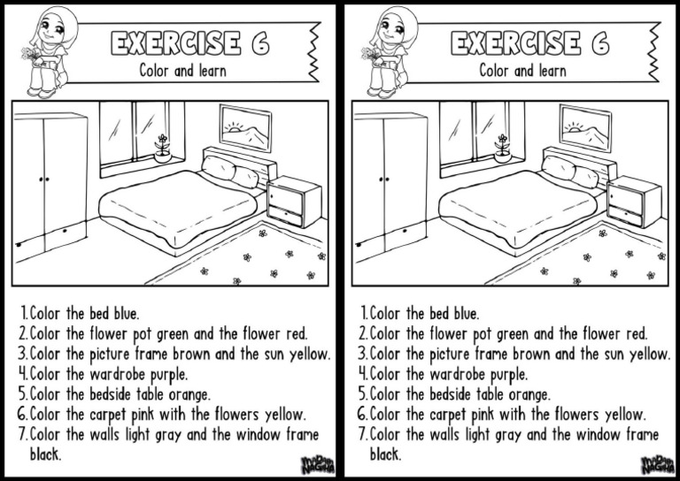 Colour According The Descriptions | PDF