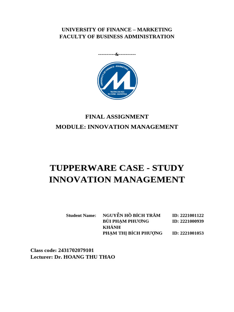 Innovation Management - Final Essay | PDF