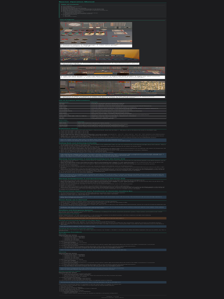 Reactor Operation Manual | PDF | Electric Power | Electrical Components