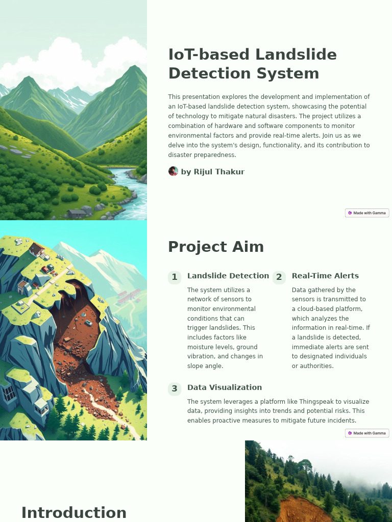 IoT Based Landslide Detection System | PDF | Landslide | Arduino