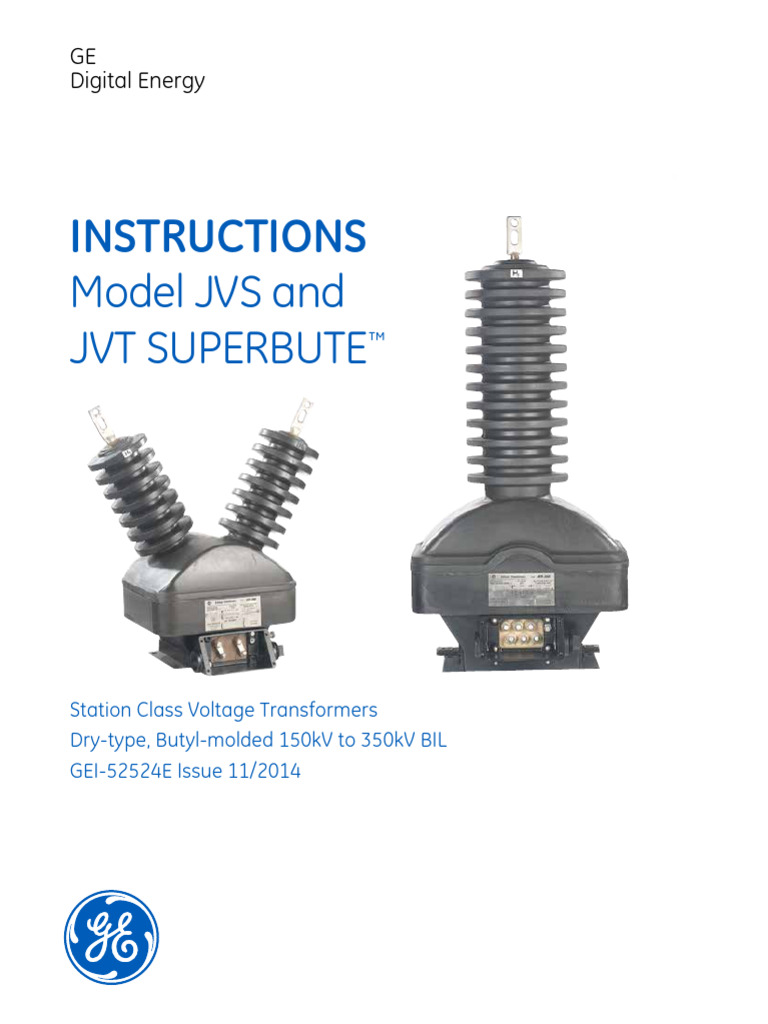 Cs11559 01 Jvs JVT Instructionmanual Gei52524e r2 | PDF | Transformer ...