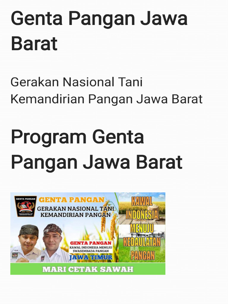 Genta Pangan Mandiri | PDF