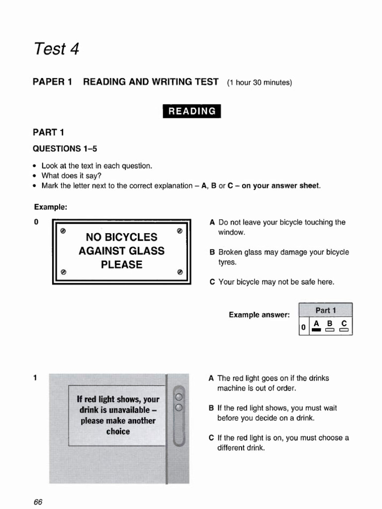 Pet 4 - Test 4 | PDF