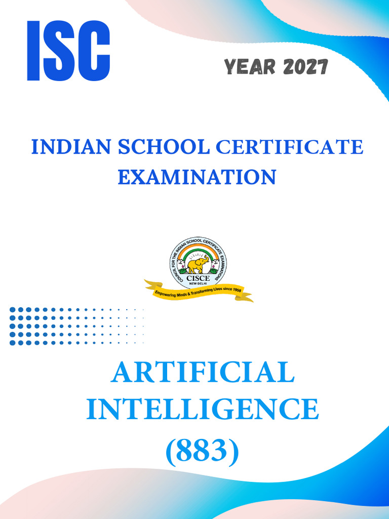 ISC Artificial Intelligence | PDF | Regression Analysis | Artificial Intelligence
