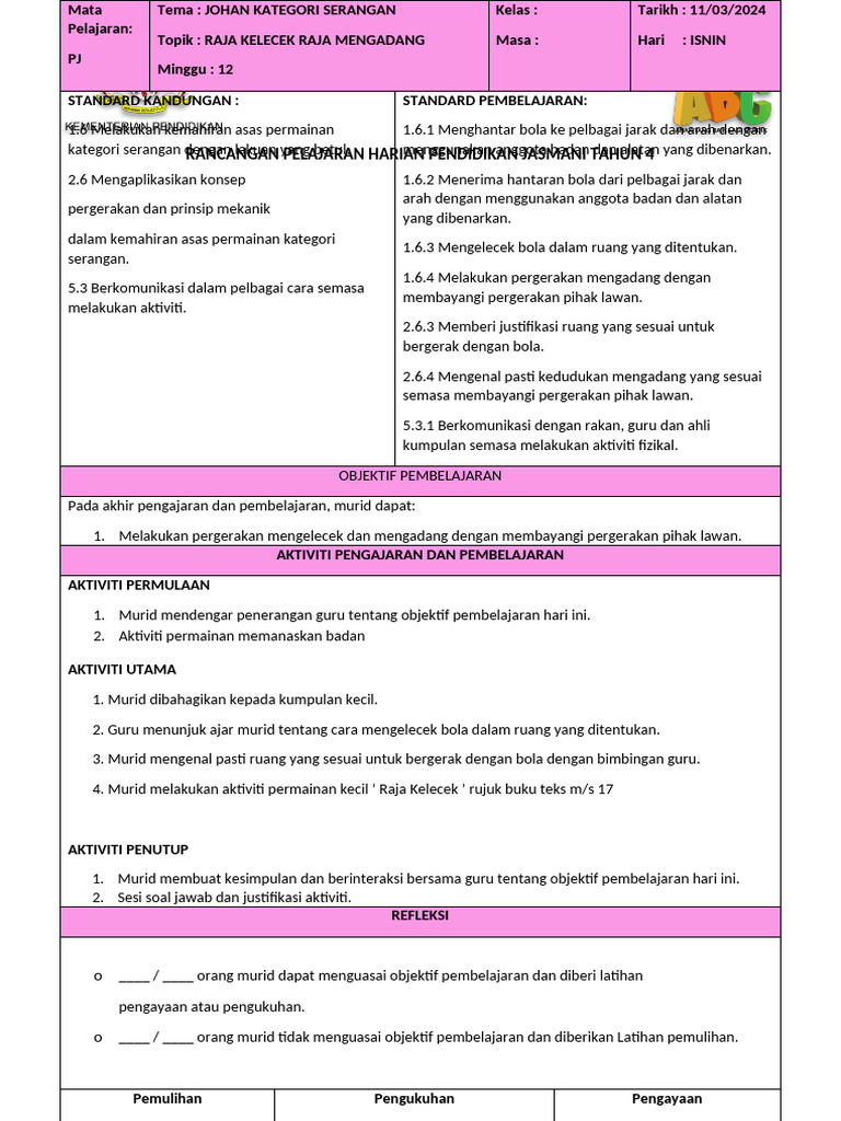 RPH PJ THN 4 M12 Abc | PDF