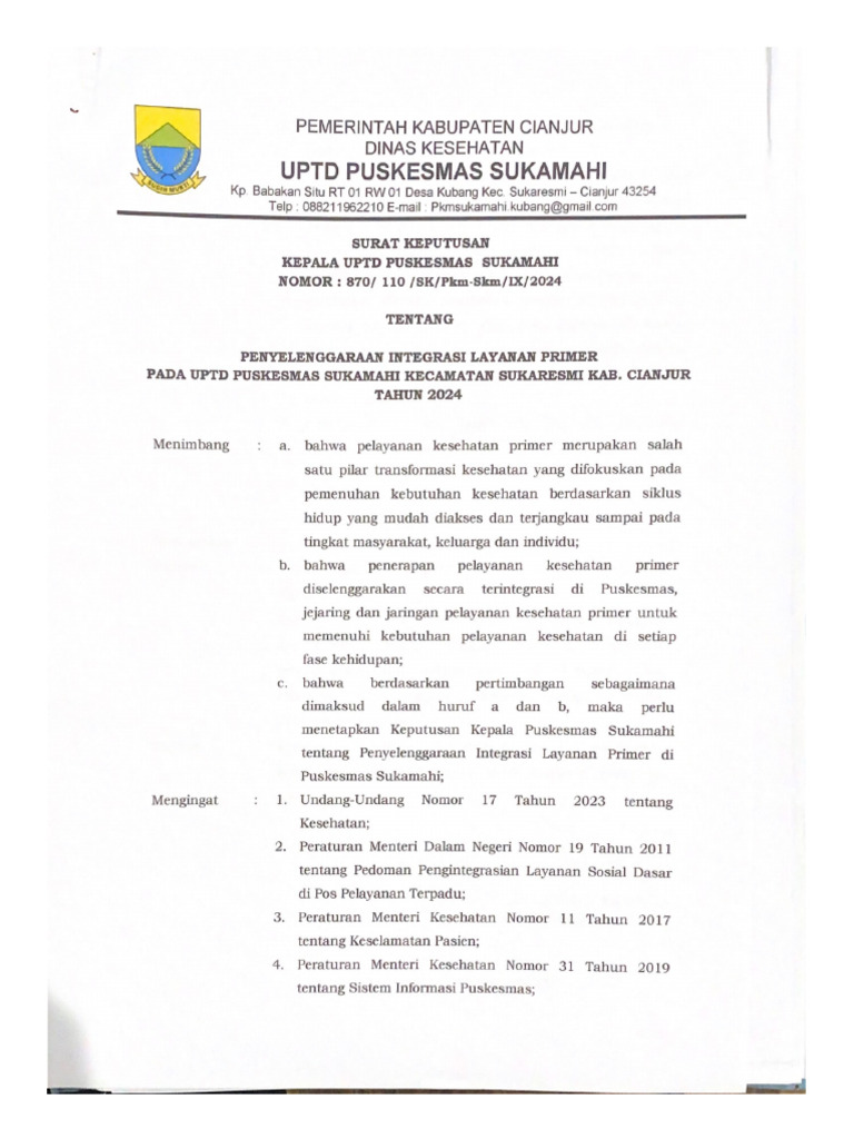 SK Ilp PKM Sukamahi | PDF