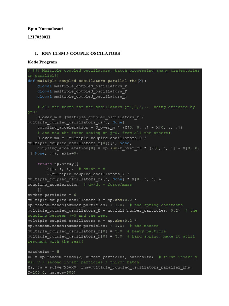 Epin Nurmalasari 1217030011 Tugas RNN LSTM | PDF