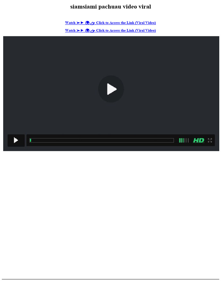 Siamsiami Pachuau Viral Video | PDF
