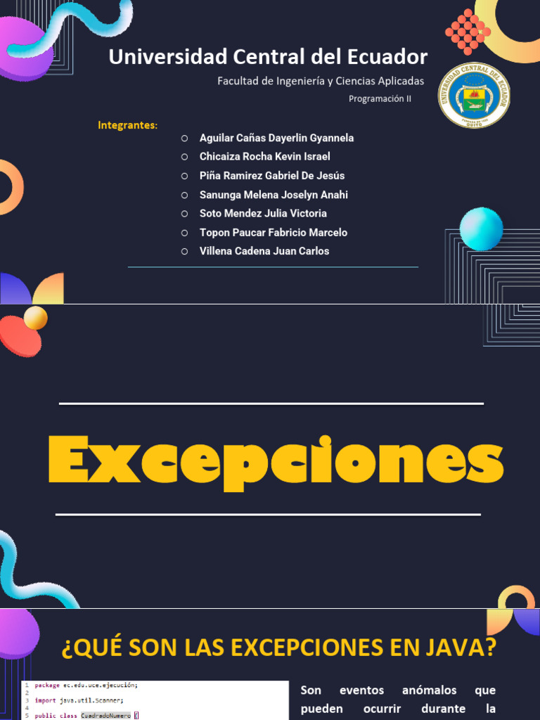 Excepciones | PDF | Programa de computadora | Programación