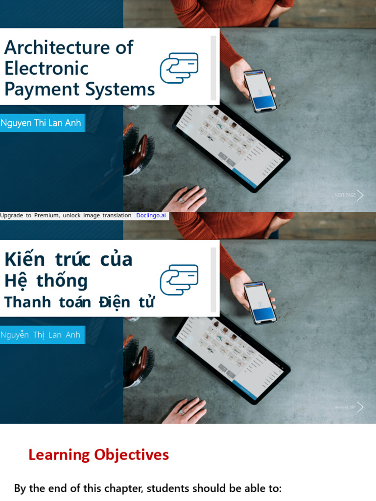 Chapter 2 - Architecture of Electronic Payment Systems Full-Vib_doclingo.ai | PDF