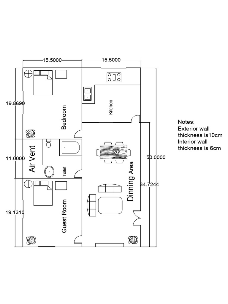 Floor Plan with Room Dimensions | PDF
