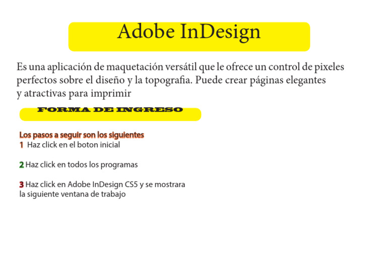 Primer Trabajo de InDesign | PDF