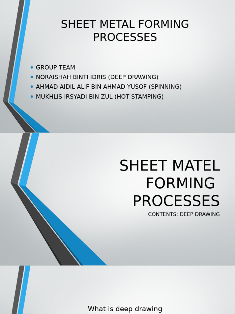 Sheet Metal Forming | PDF | Sheet Metal | Metals