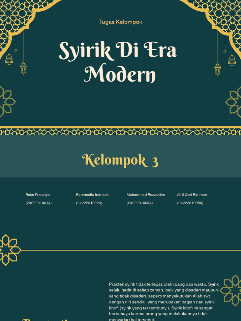 Syirik Di Era Modern | PDF
