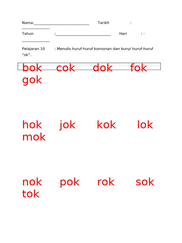 Bok Cok Dok Fok Gok | PDF