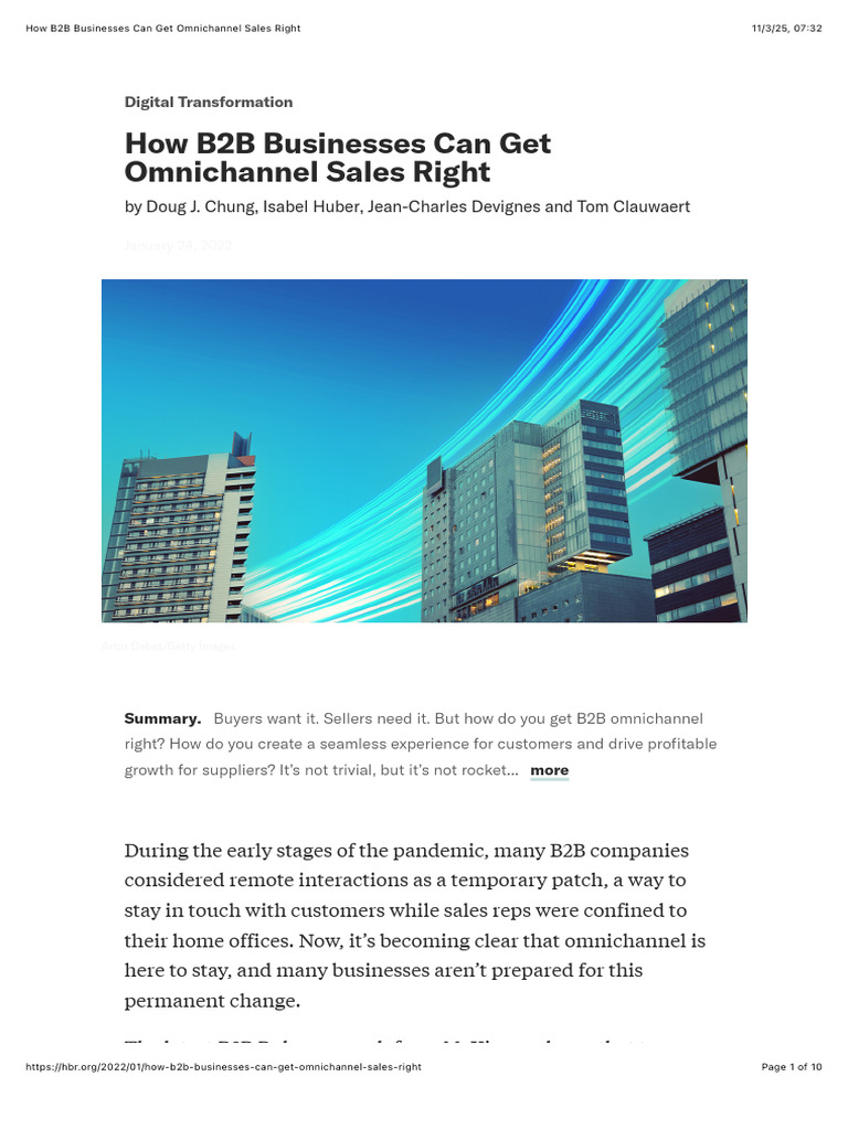 11 03 2025 B2B-omnichannel | PDF | Sales | Marketing
