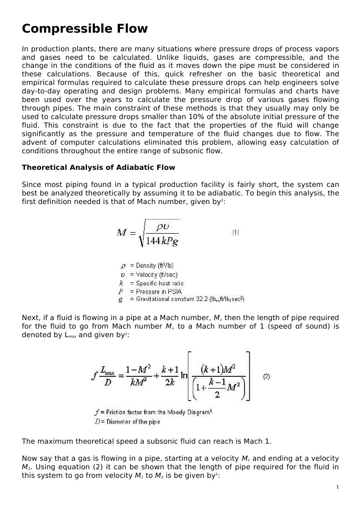 Compressible Flow: Theoretical Analysis of Adiabatic Flow | PDF | Mach Number | Fluid Dynamics