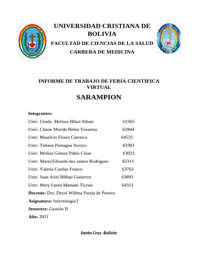 SARAMPION | PDF | Sarampión | Virus