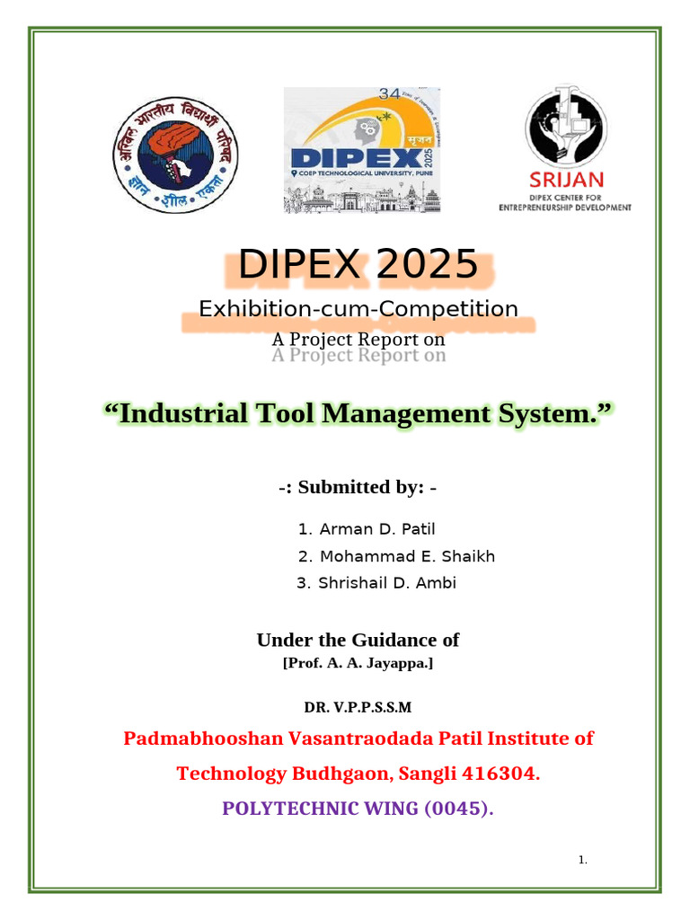 Dipex Final Report Itms 2025 | PDF | Power Supply | Radio Frequency ...