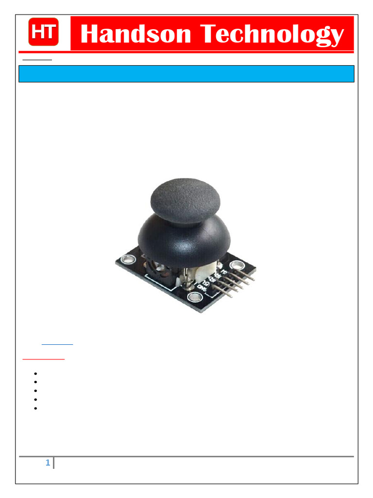 PS2 Joystick Interface for Arduino | PDF | Arduino | Electricity