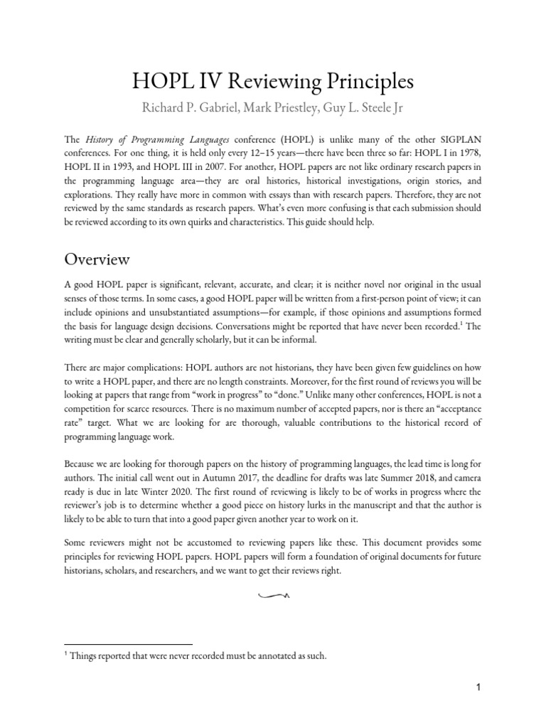 HOPLReviewing | PDF | Computer Programming | Knowledge